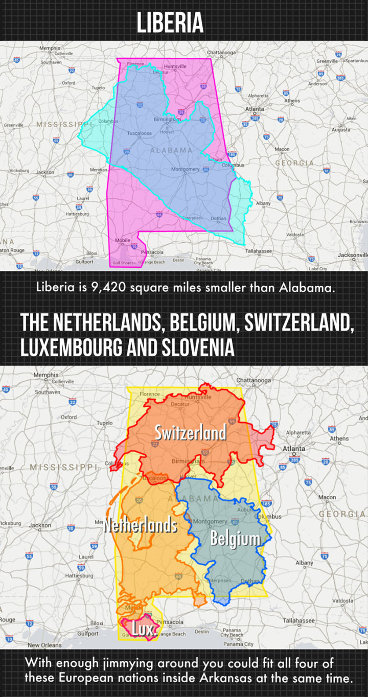 Here's how Alabama compares to countries all over the world ...