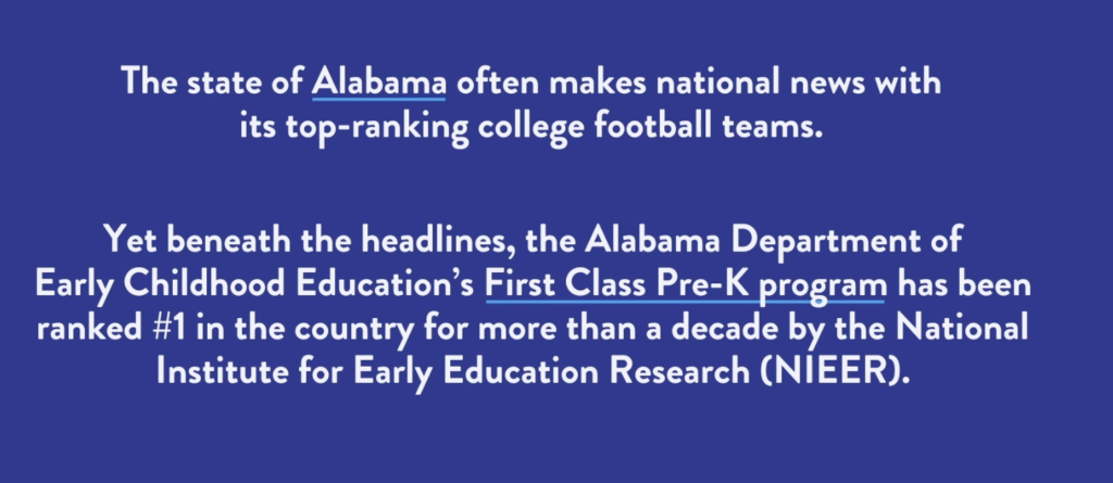 Documentary shows Alabama's First Class Pre-K program as model of ...