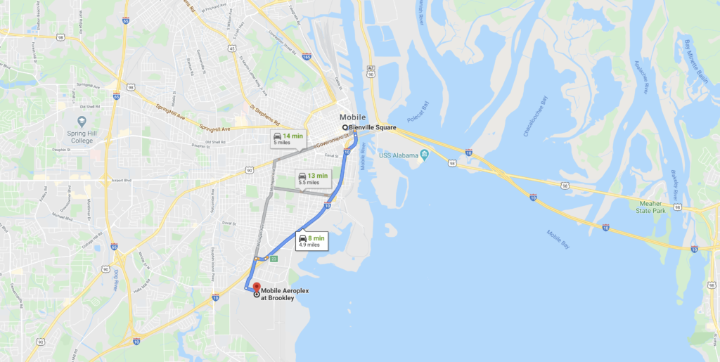 Mobile unveils plan to move all commercial flights to downtown Brookley ...