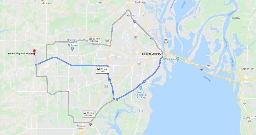 Mobile unveils plan to move all commercial flights to downtown Brookley ...