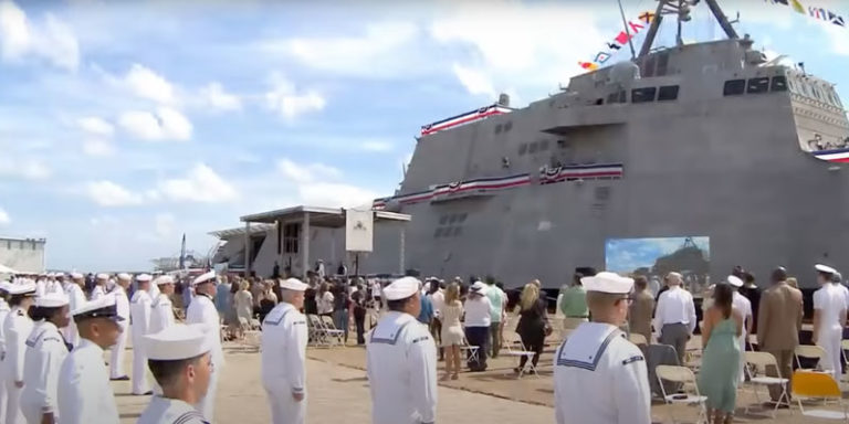 Alabama-built USS Mobile commissioned in its namesake city ...