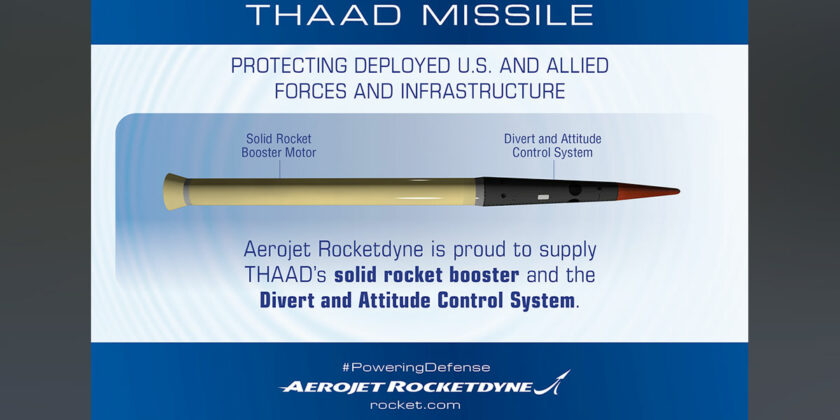 Aerojet Rocketdyne to power additional THAAD interceptors