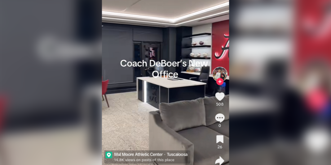 Sneak peek of DeBoer's new office leaks before being deleted ...