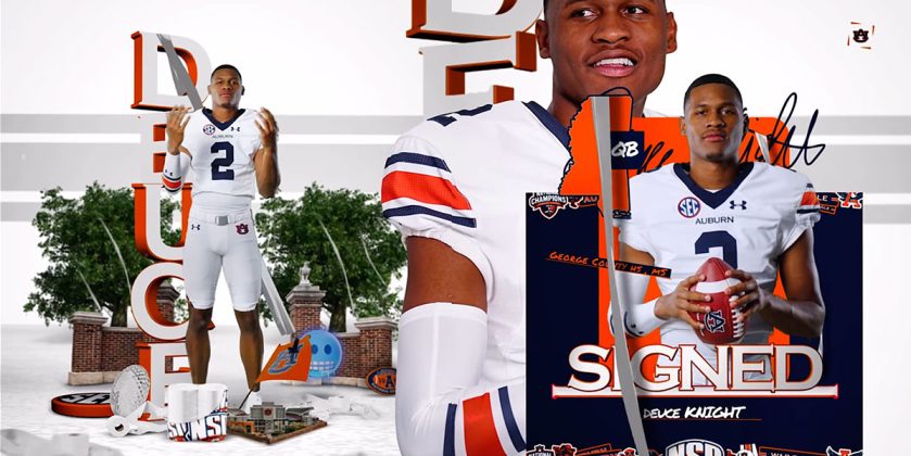 Auburn officially signs five-star quarterback Deuce Knight ...