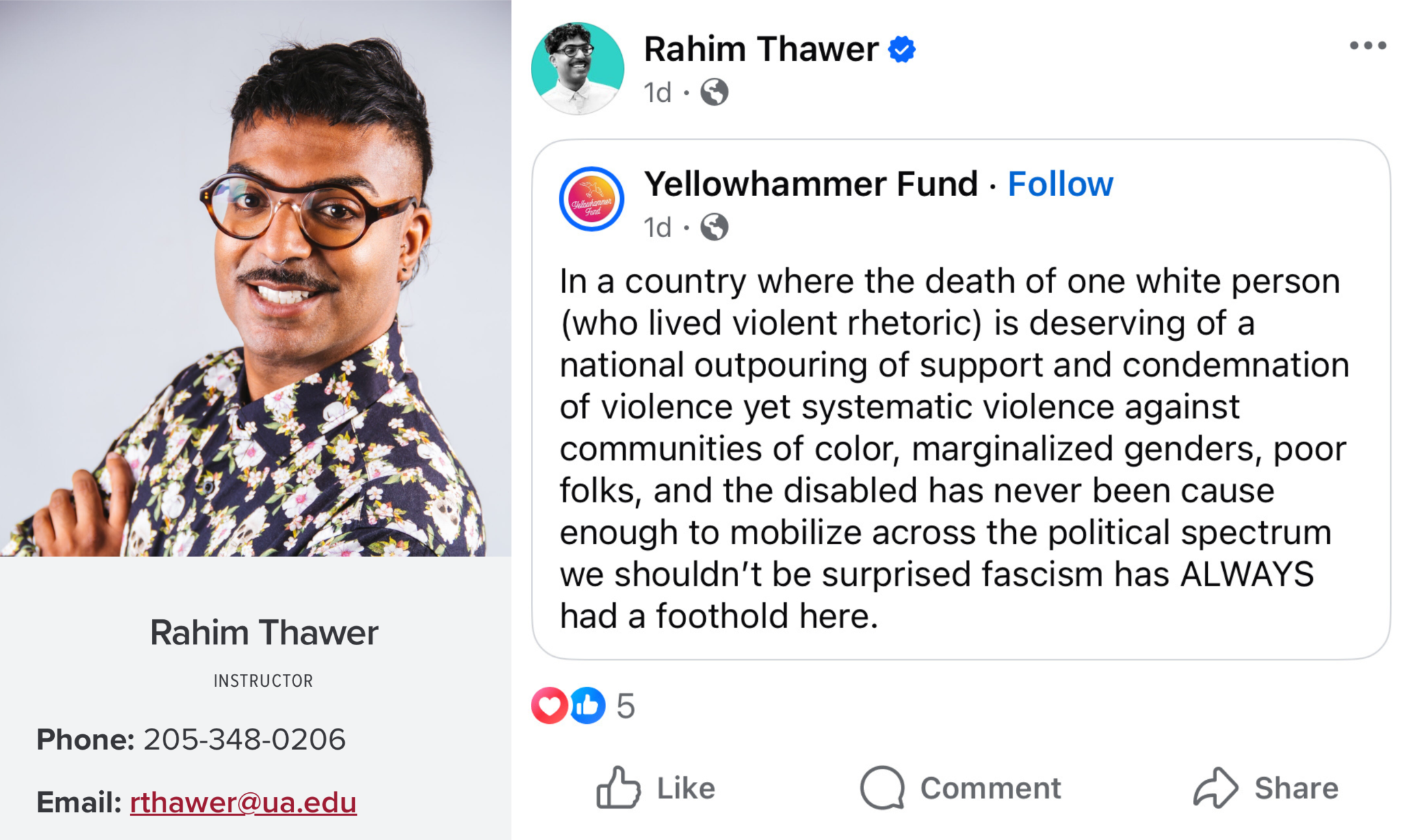 Multiple University of Alabama professors mocked Charlie Kirk after his ...